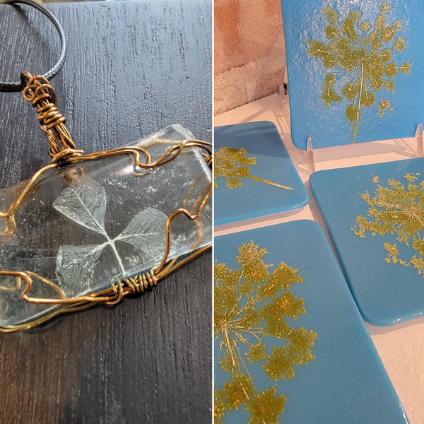NEW! Fossil Vitra Coasters & Pendant (Glass Fusing) - Sunday: May 7 ...